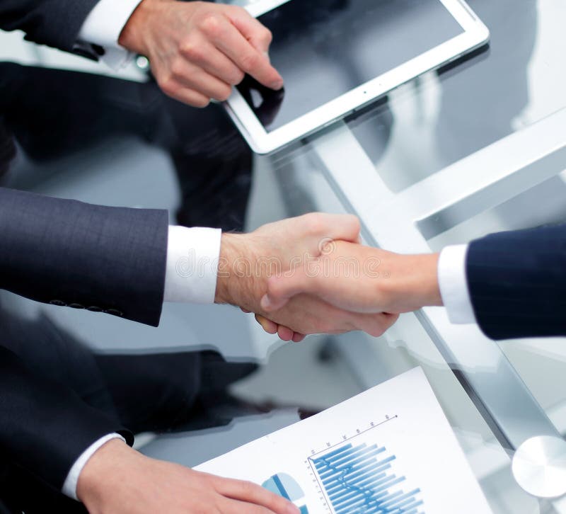 Close Up. Investor and Businessman Shaking Hands Stock Photo - Image of ...