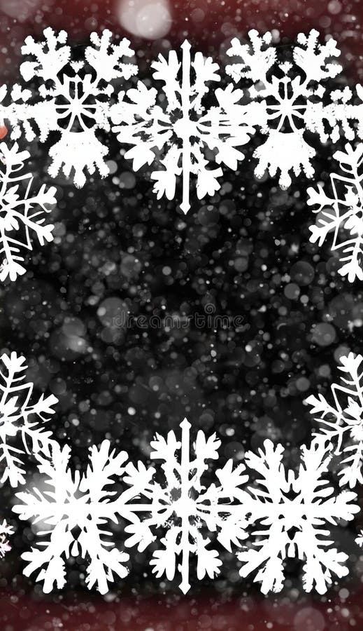 Invitation and Postcard Background with Snow Effect Stock Image - Image ...