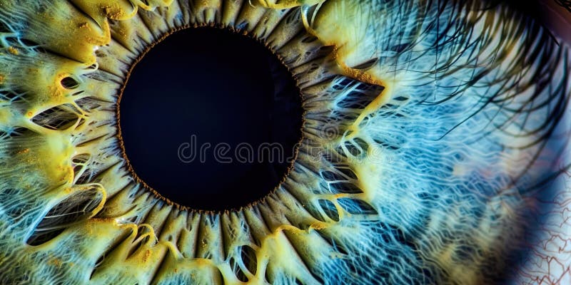 Close-up of the Iris of the Eye Stock Illustration - Illustration of ...