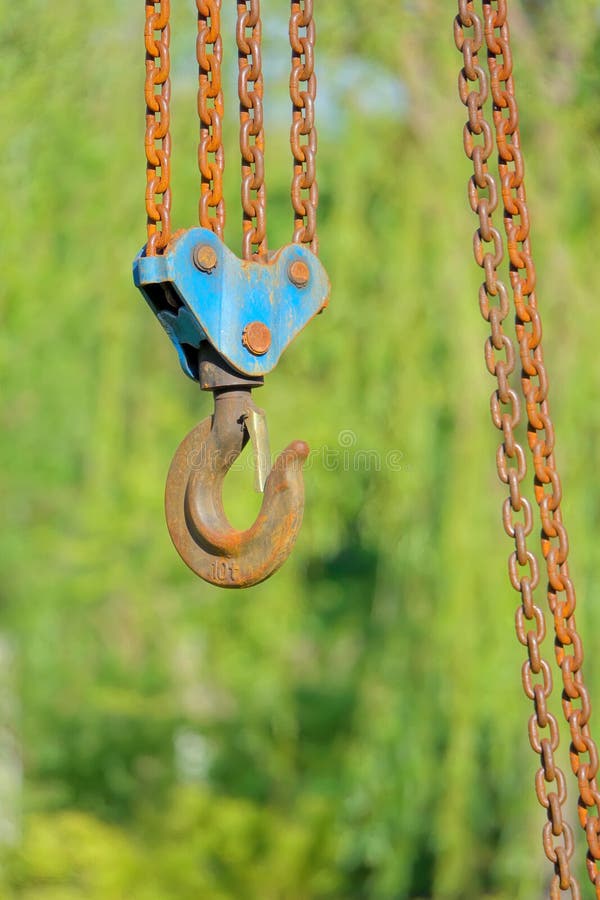 Chain pulley stock photo. Image of machine, hook, hasp - 184930958