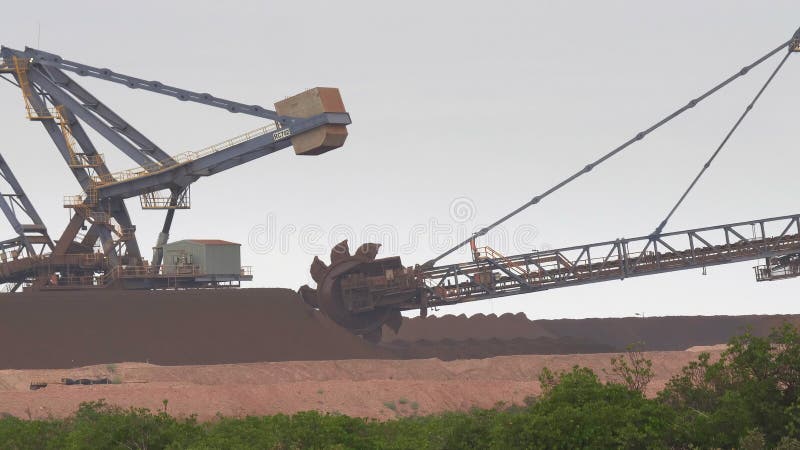 Close Up of an Iron Ore Loader at Port Hedland Stock Photo - Image of ...