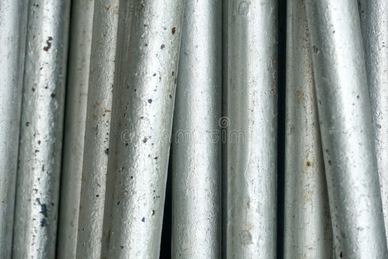 Iron Scaffolding on the Ground Stock Image - Image of construction ...