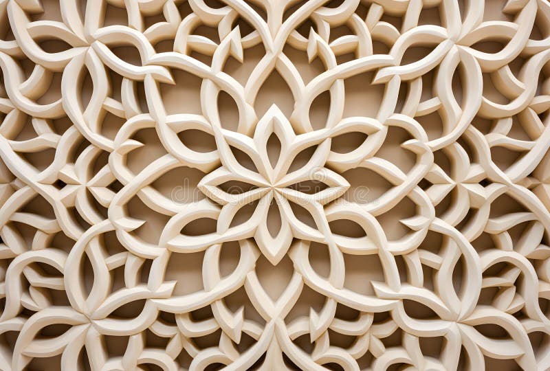 Intricate Islamic Geometric Pattern Design Stock Illustration ...