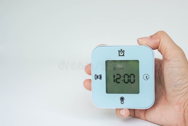 Isolated Hold Digital Alarm Clock for Setting Stock Image - Image of ... Isolated Hold Digital Alarm Clock for Setting Stock Image - Image of ...