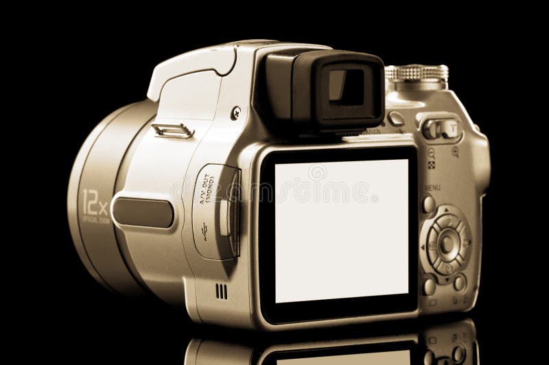 Close Up Isolated Photo Video Camera Stock Image - Image of objective ...