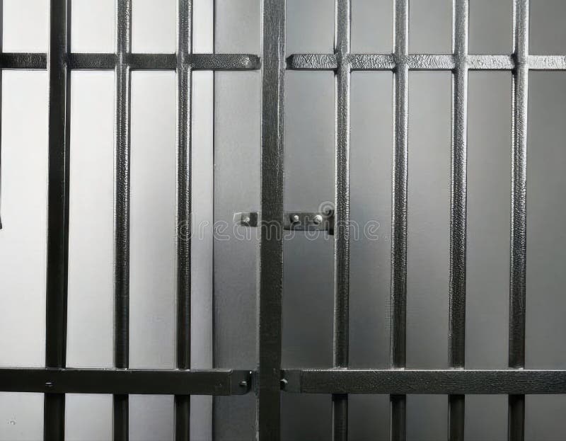 Close Up Isolated Prison Bars Stock Illustration - Illustration of ...