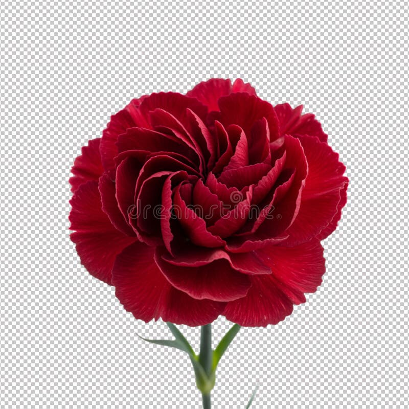 Close-up of a Vibrant Red Carnation Stock Image - Image of botany ...