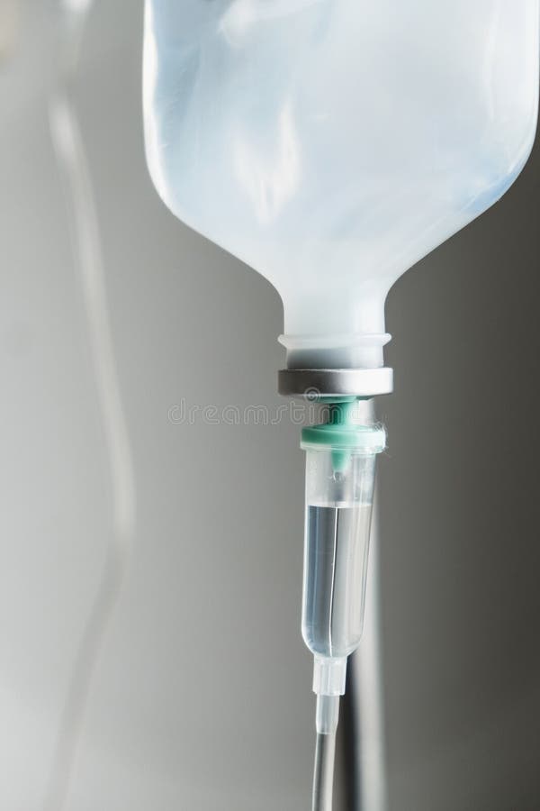 Saline Solution Drip for Patient in Hospital Stock Photo - Image of ...