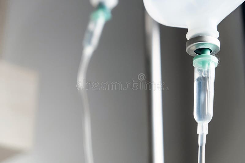 Close Up of IV Saline Solution Drip Stock Photo - Image of drop ...