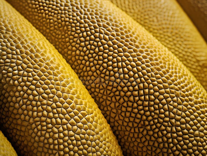 Close-Up of Jackfruit Skin Texture and Pattern Stock Illustration ...