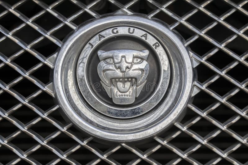 Close Up Jaguar Car Logo at Amsterdam the Netherlands 4-2-2013 ...
