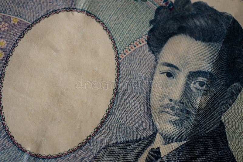Close Up Japan Banknote 1000 Yen Stock Image - Image of digital ...