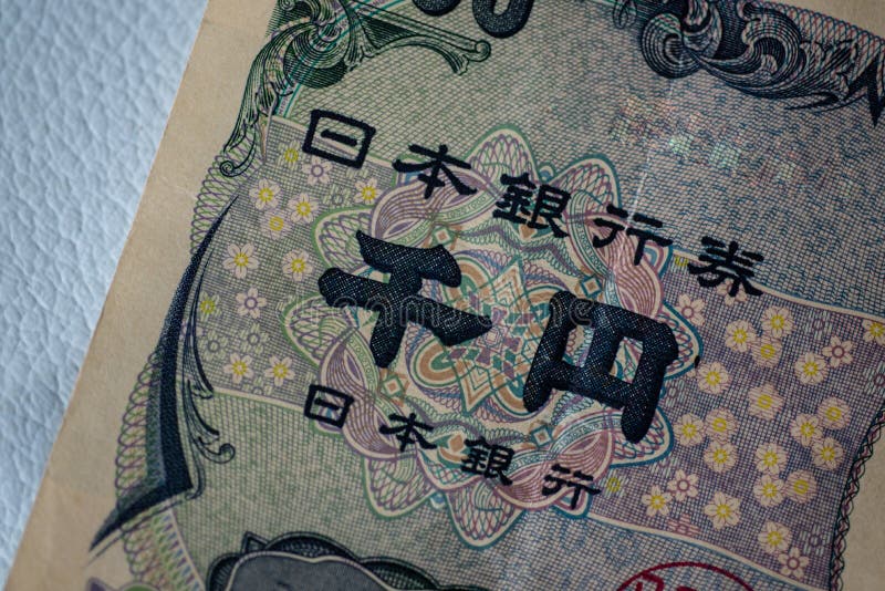 Close Up Japan Banknote 1000 Yen Stock Image - Image of currency, bill ...