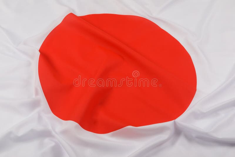 Close Up of Japanese Flag with Copy Space Stock Image - Image of flag ...