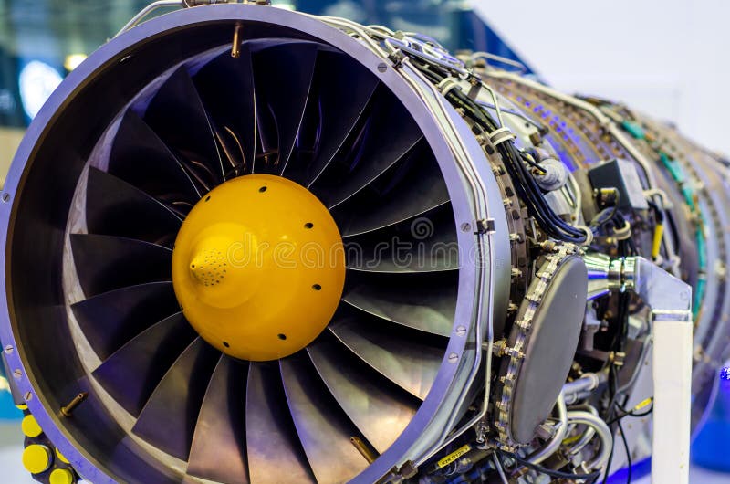 Close-up of Jet Engine. Engine Maintenance Stock Photo - Image of ...