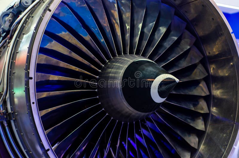 Close-up of Jet Engine. Engine Maintenance Stock Image - Image of ...
