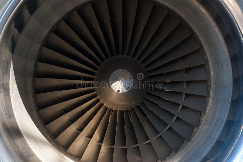 Close Up Jet Engine Turbine Stock Photo - Image of aviation, drive ...