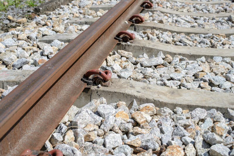 Close Up of Joint Railway Track Stock Photo - Image of light, thailand ...