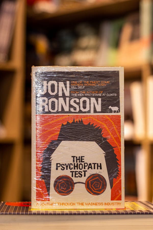 Close-up Jon Ronson S the Psychopath Test Book Editorial Stock Image ...