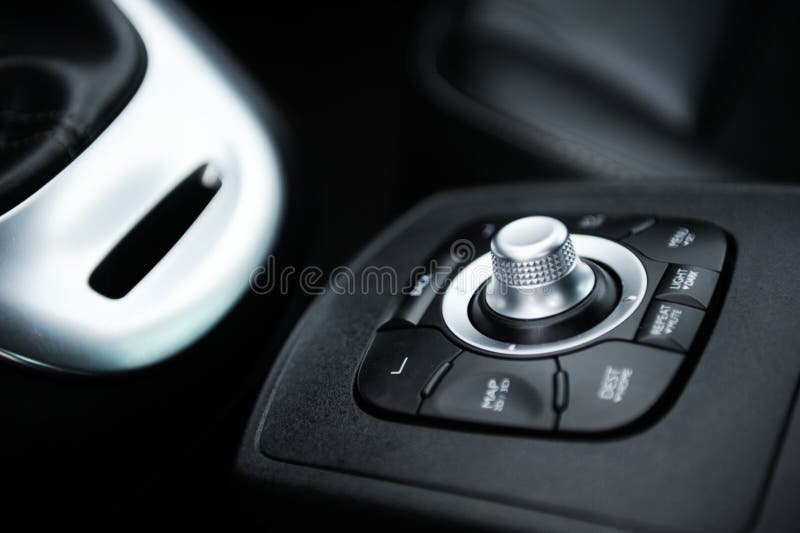 Close-up of Joystick, Car Dashboard Stock Image - Image of motor, black ...