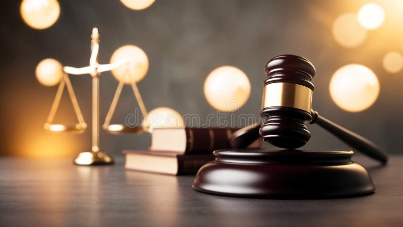 Close Up of Judge Holding Gavel Stock Illustration - Illustration of ...