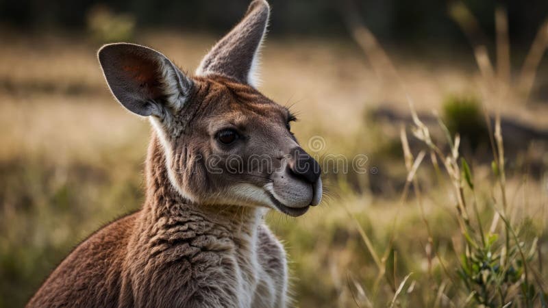 A Close-up of a Kangaroo in a Natural Setting, Showcasing Its Features ...