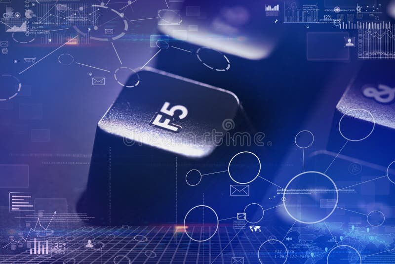 Close-up Keyboard with Link and Communication Concept Stock Photo ...