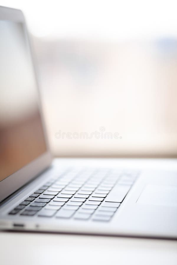 Close-up of the Keyboard of an Open Laptop Ready To Work. Stock Image ...