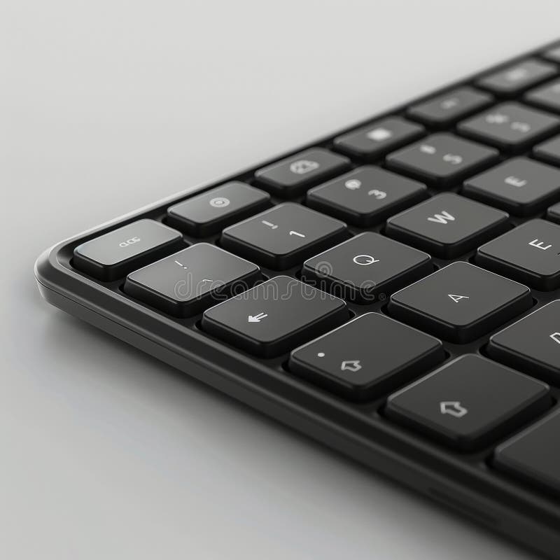 Close Up of Keyboard, on a Table, Desk. Stock Image - Image of keypad ...