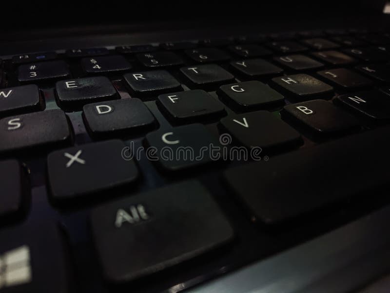 A close-up keyboard stock image. Image of work, ergonomic - 313942693