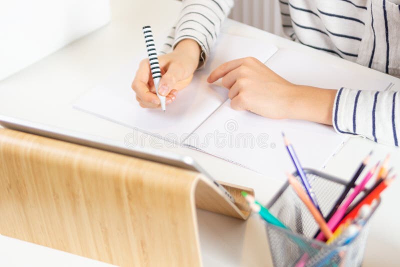 695 Kid Computer Paper Pen Stock Photos - Free & Royalty-Free Stock ...