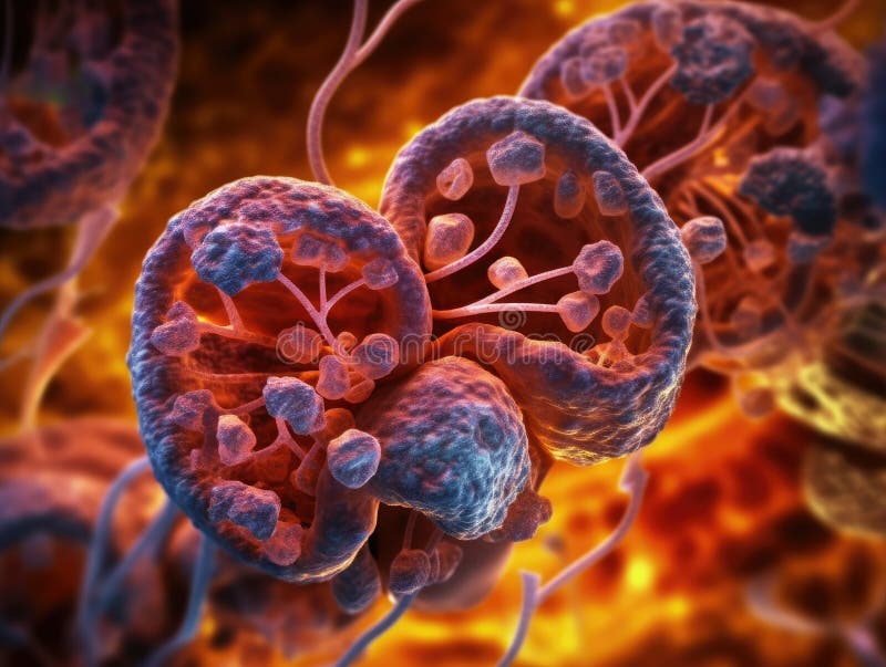 Close up of a kidney cell stock illustration. Illustration of micro ...