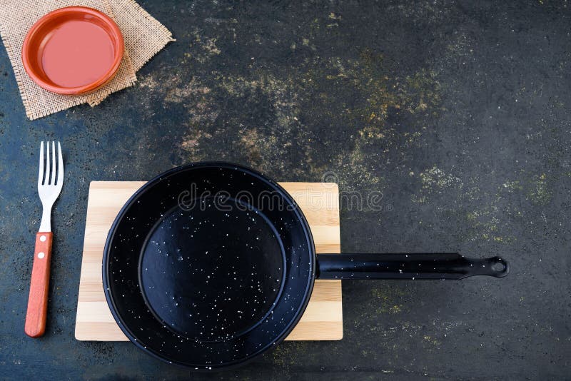 Close-up of a Kitchen Setup Featuring a Metal Pan Stock Image - Image ...