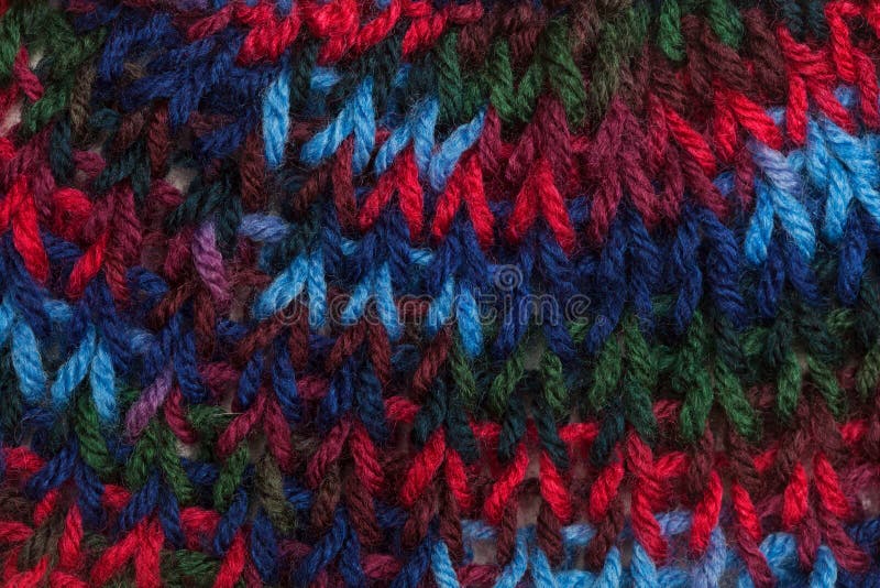 Close Up of a Knitting Project Stock Image - Image of leisure, closeup ...