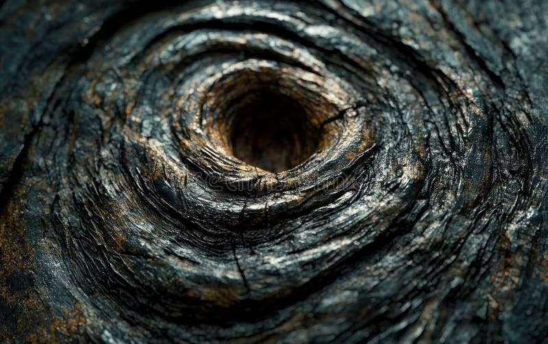 Close Up of a Knot Hole in Wood Stock Illustration - Illustration of ...