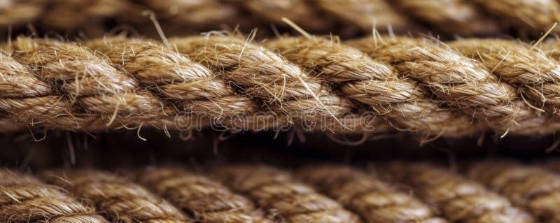 Close-Up of Rope on Black Background Stock Image - Image of strands ...