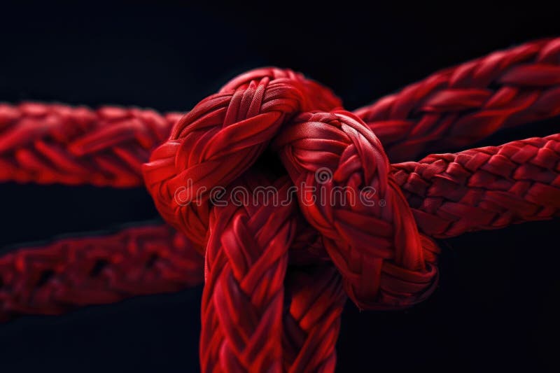 Close-up of Knotted Rope stock photo. Image of rope - 362642812