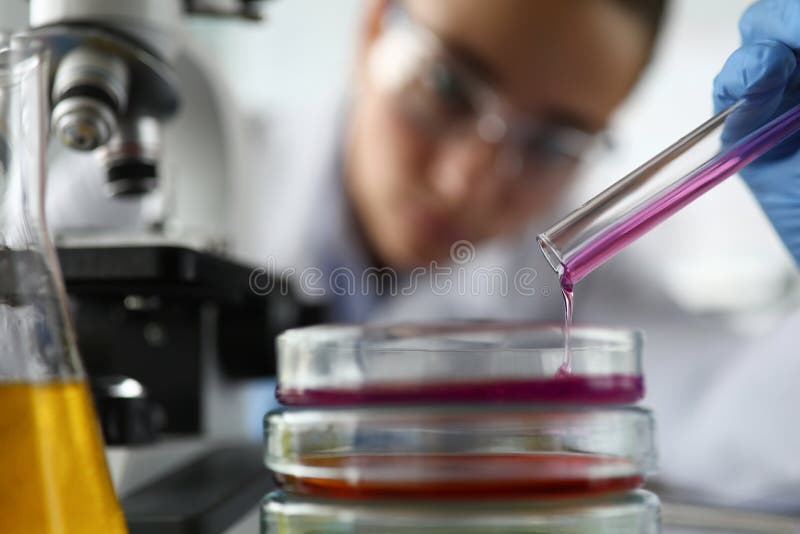 Chemical Analysing of Sample Stock Photo - Image of biotechnology ...