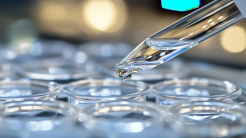Close-Up of a Laboratory Dropper Preparing for Experimentation Stock ...