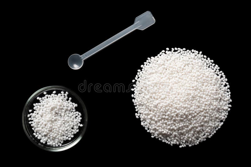 Close-up of Laboratory Instrument and Samples of Polymer Plastic ...