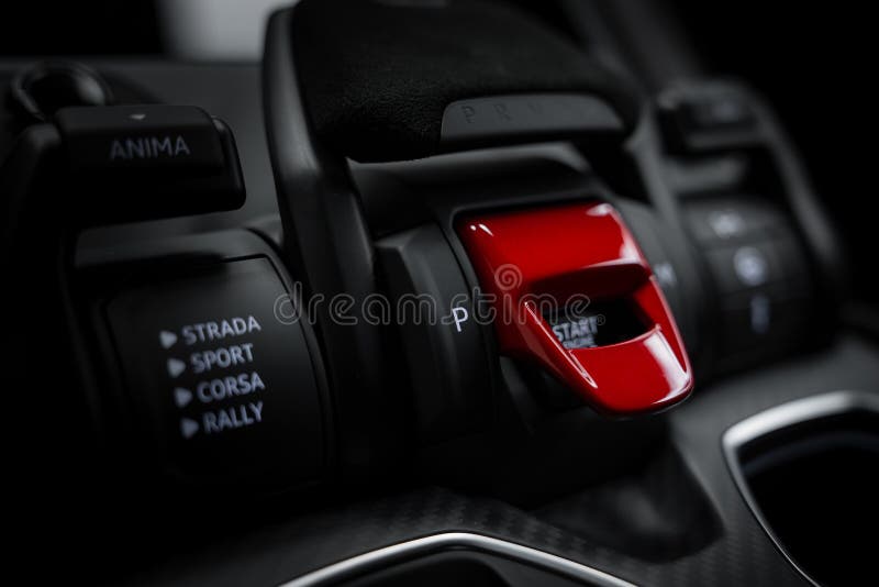 Close Up of Lamborghini Urus Performante Interior Controls Editorial ...