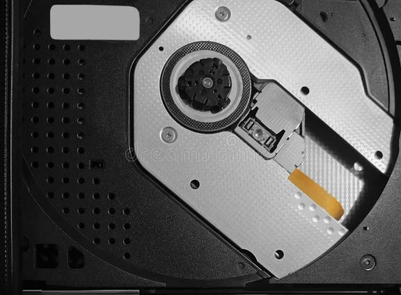 Close-up of Laptop Disk Drive with Internal Components Stock Image ...