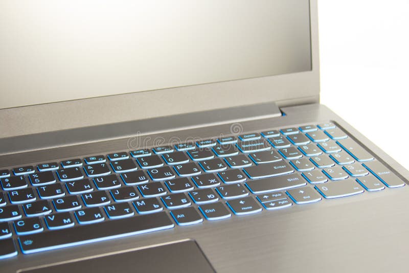 Close-up of Laptop Keyboard Close-up of Laptop Keyboard Backlight ...