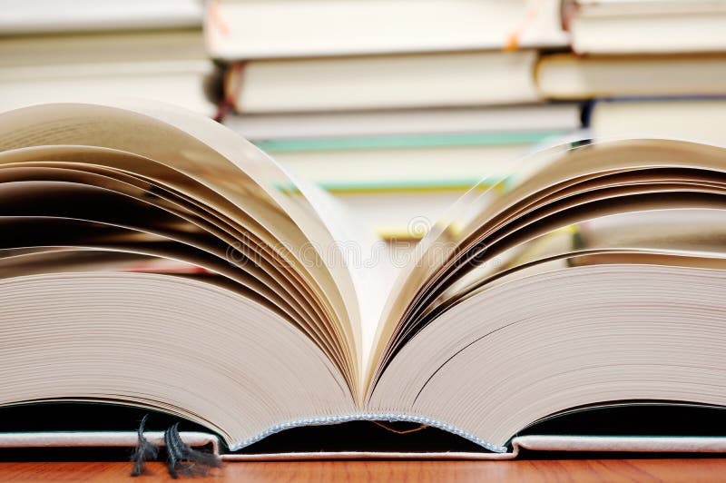 Close Up Of Open Book Pages. Stock Photo - Image of education, pages ...