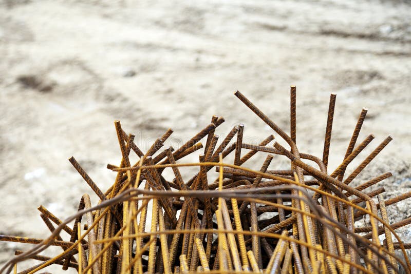 Steel Rods for Construction Stock Image - Image of large, bunch: 29801637