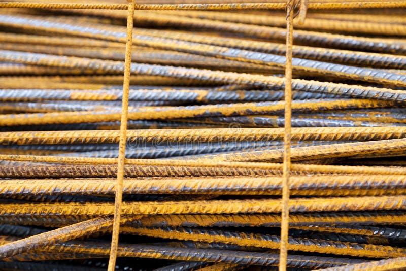 Steel Rods for Construction Stock Image - Image of objects, abstract ...