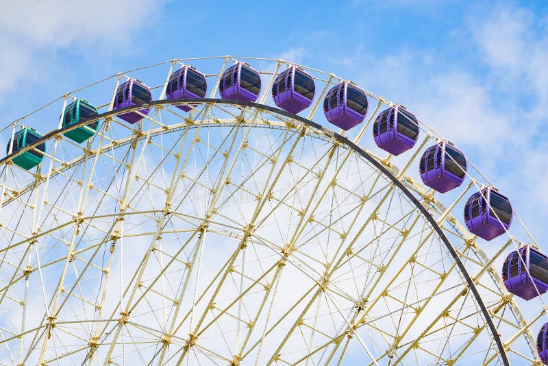 Close-up of a Large Ferris Wheel in a Playground Editorial Stock Image ...