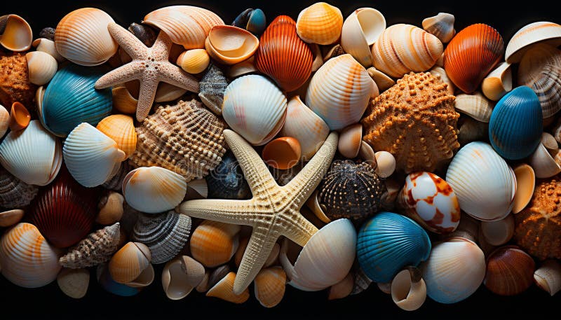 Close Up of a Large Group of Starfish Generated by AI Stock Image ...