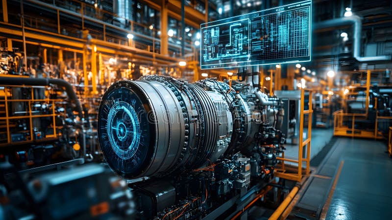 Industrial Turbine Engine with Digital Interface and Factory Setting ...