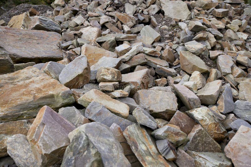 Close Up of Large Rocks at Quarry Stock Photo - Image of texture ...